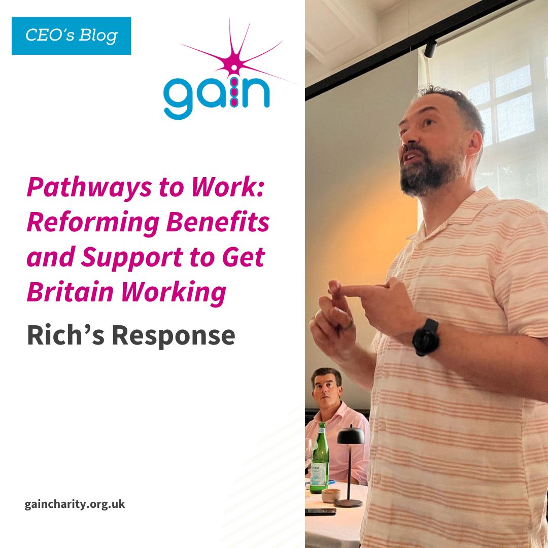 GAIN Chief Executive's Response to 'Pathways to Work: Reforming ...
